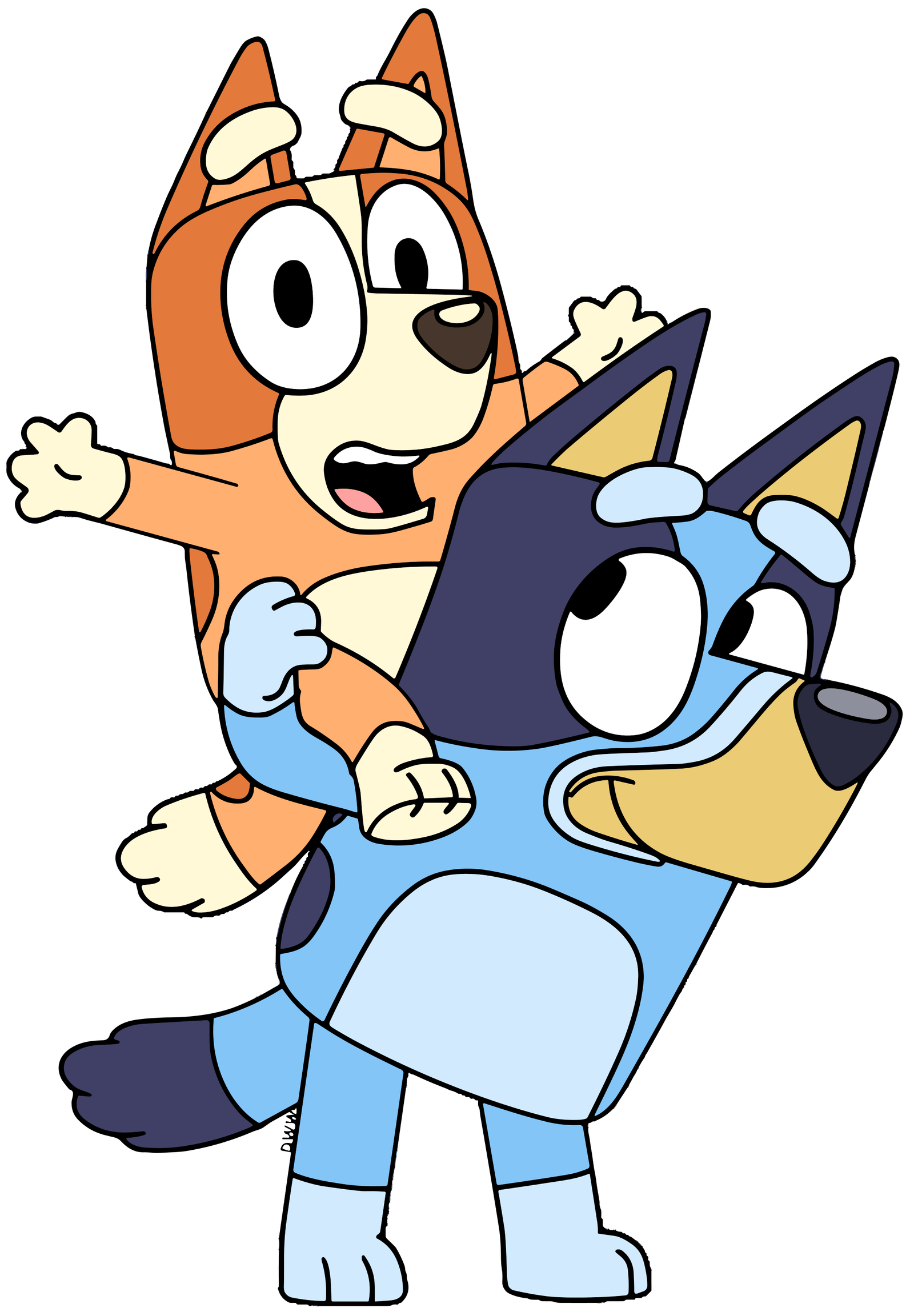 Bluey and Bindo png - pngtotal.com