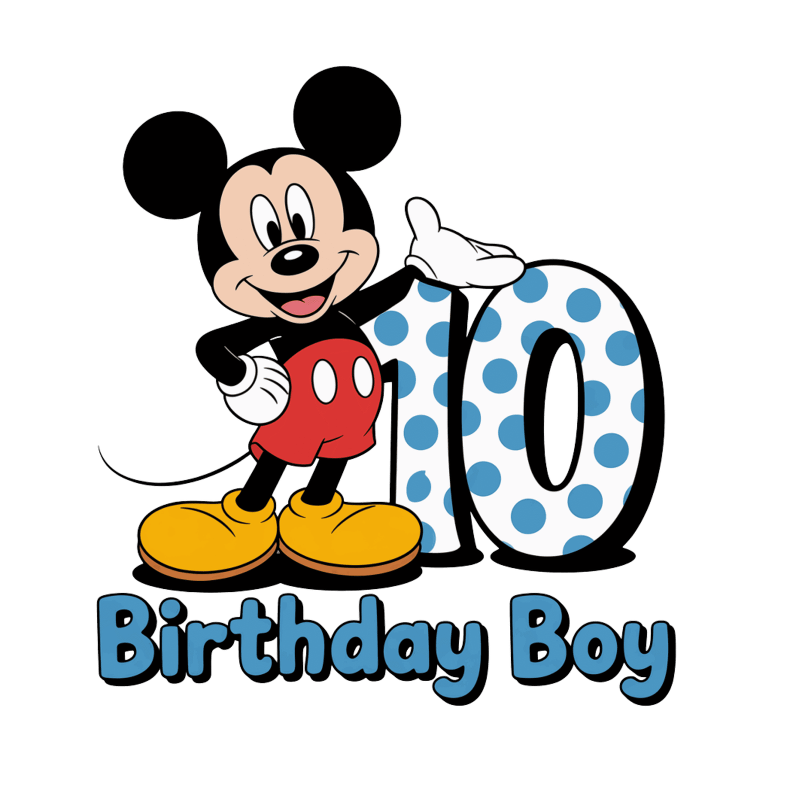 mickey mouse numero 10 png - pngtotal.com