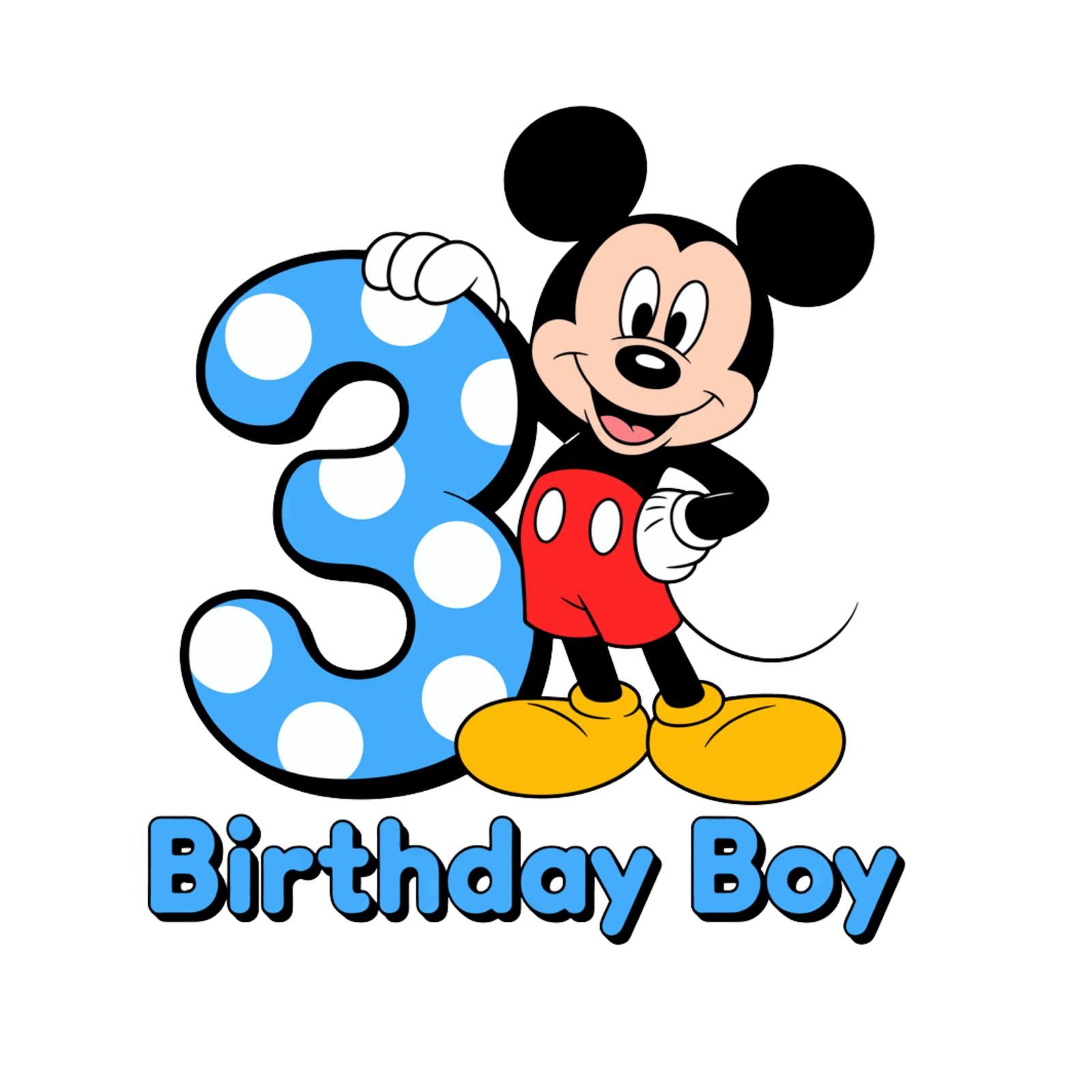 mickey mouse numero 3 png - pngtotal.com